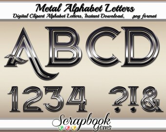 Pewter Letters - Etsy