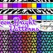 NEON BRIGHT Digital Pattern Papers, 28 Pieces 12 X 12 High Quality ...