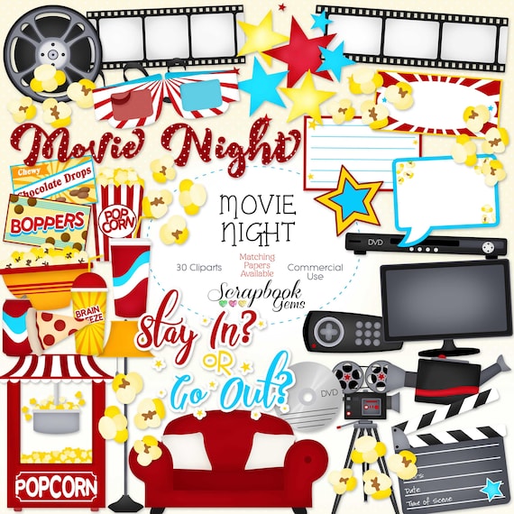 Movie Night Clipart Movie Clip Art, Movie Night Clipart, Theater