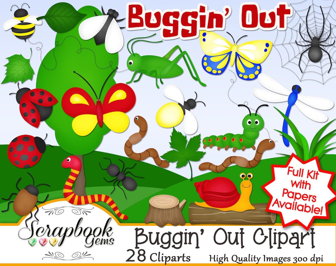 BUGGIN' OUT Clipart, 28 Png Clipart Files, Instant Download Nature ...