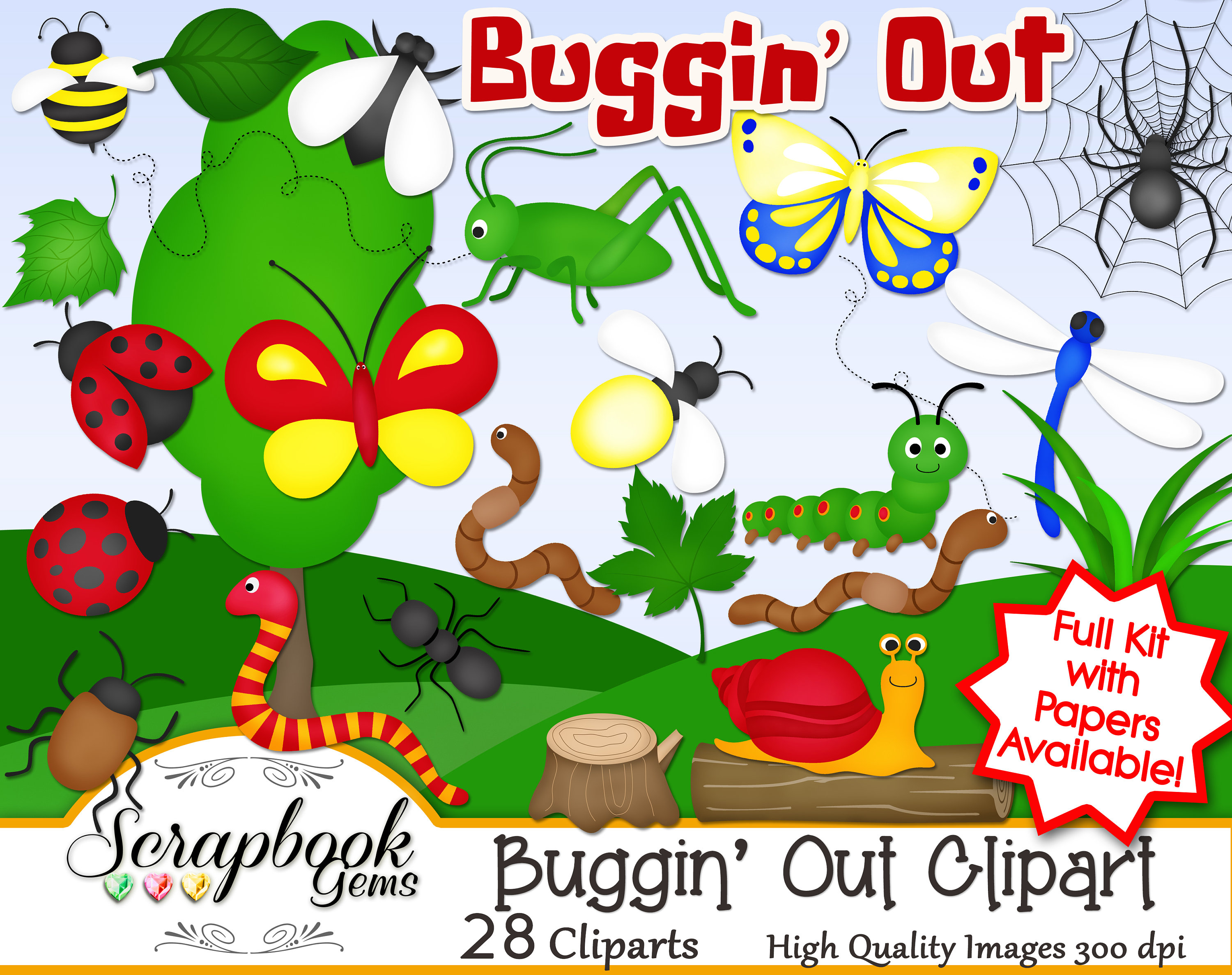 BUGGIN' OUT Clipart 28 Png Clipart Files Instant - Etsy