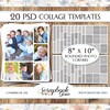 TWENTY (20) 12" X 12" Digital Photo Collages / Storyboard Templates ...