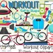 WORKOUT Clipart and Papers Kit 31 Png Clip Arts 22 Jpeg - Etsy