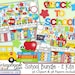 SPRINGTIME BUNDLE 2 Kits in 1, 62 Cliparts & 42 Papers, Instant ...