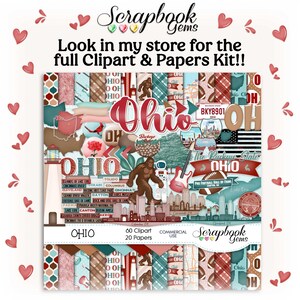 OHIO STATE Clipart, 60 Png Clipart Files, Instant Download Buckeye, Big ...