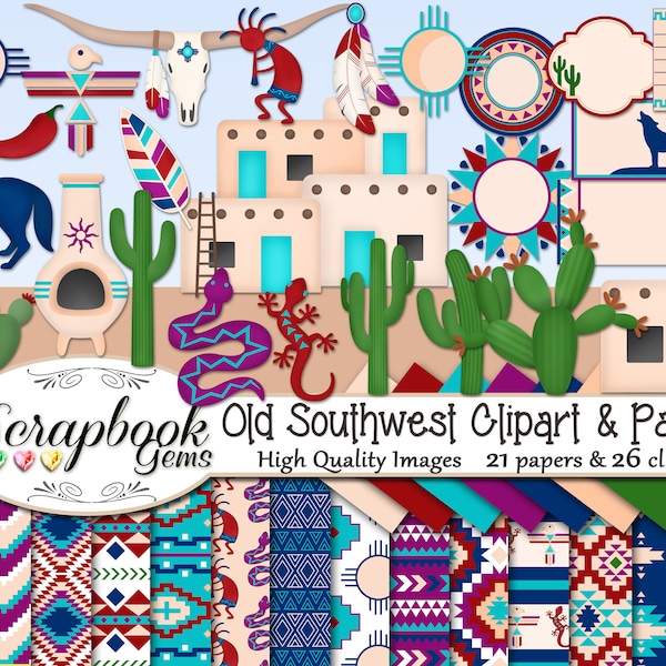 Southwest Clipart - Etsy