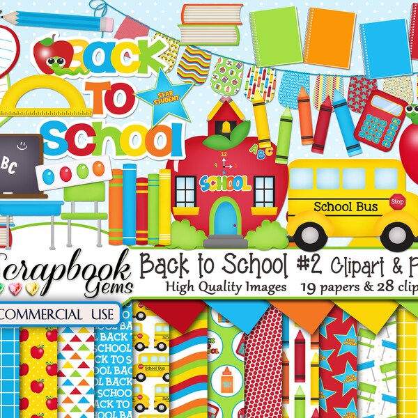 School Clipart - Etsy