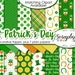 ST. PATRICK'S DAY Clipart and Papers Kit, 28 Png Clip Arts, 21 Jpeg ...