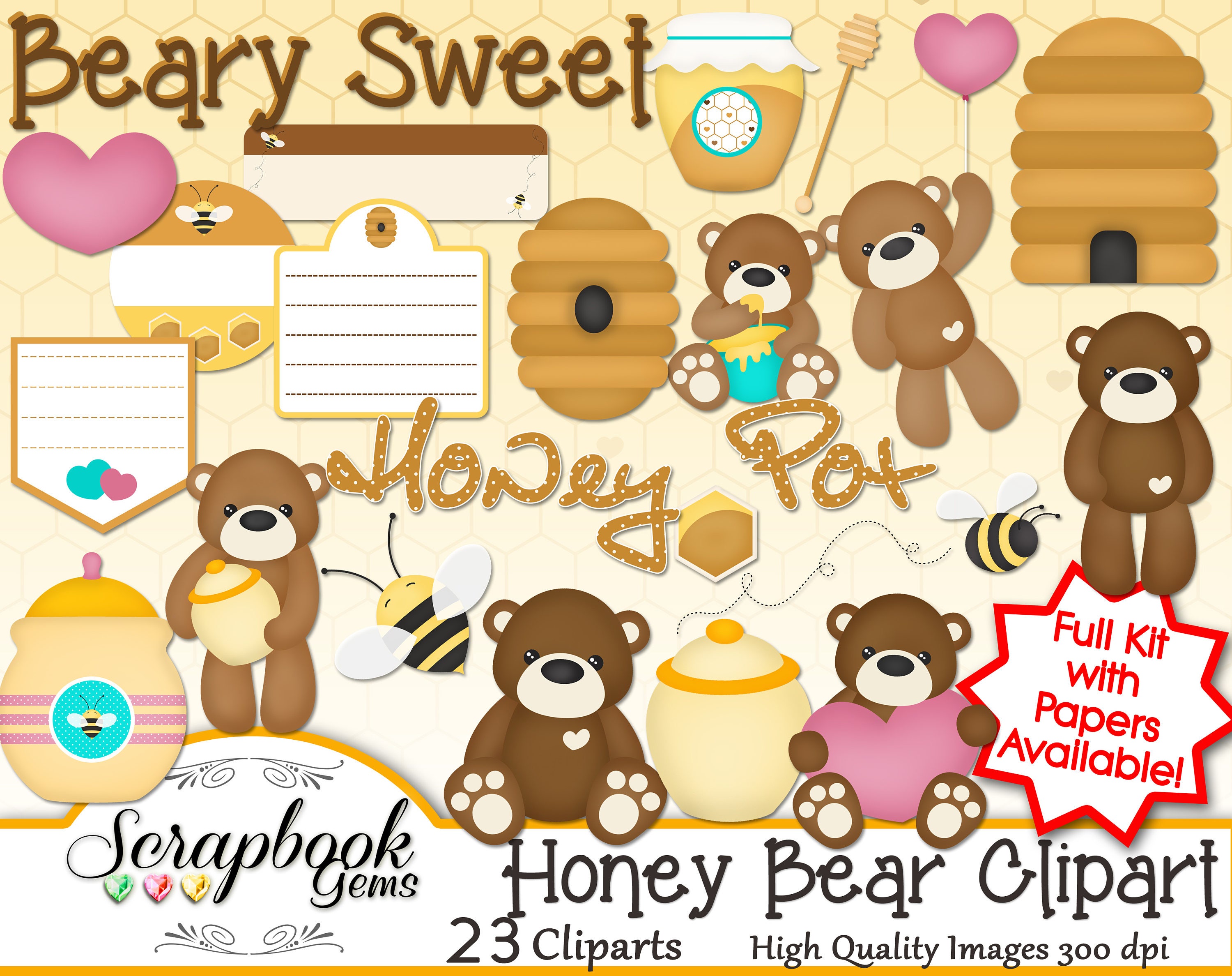 Honey Bear Clipart