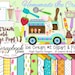 ICE CREAM BUNDLE 2 Kits in 1, 48 Cliparts & 42 Papers, Instant Download ...