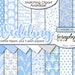 WEDDING BLUE Clipart & Papers Kit, 26 Png Clipart Files, 19 Jpeg Paper ...