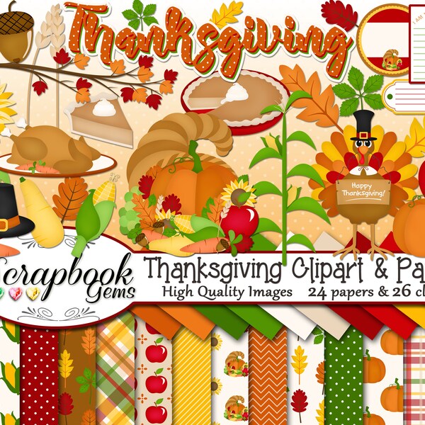 Turkey Clipart - Etsy