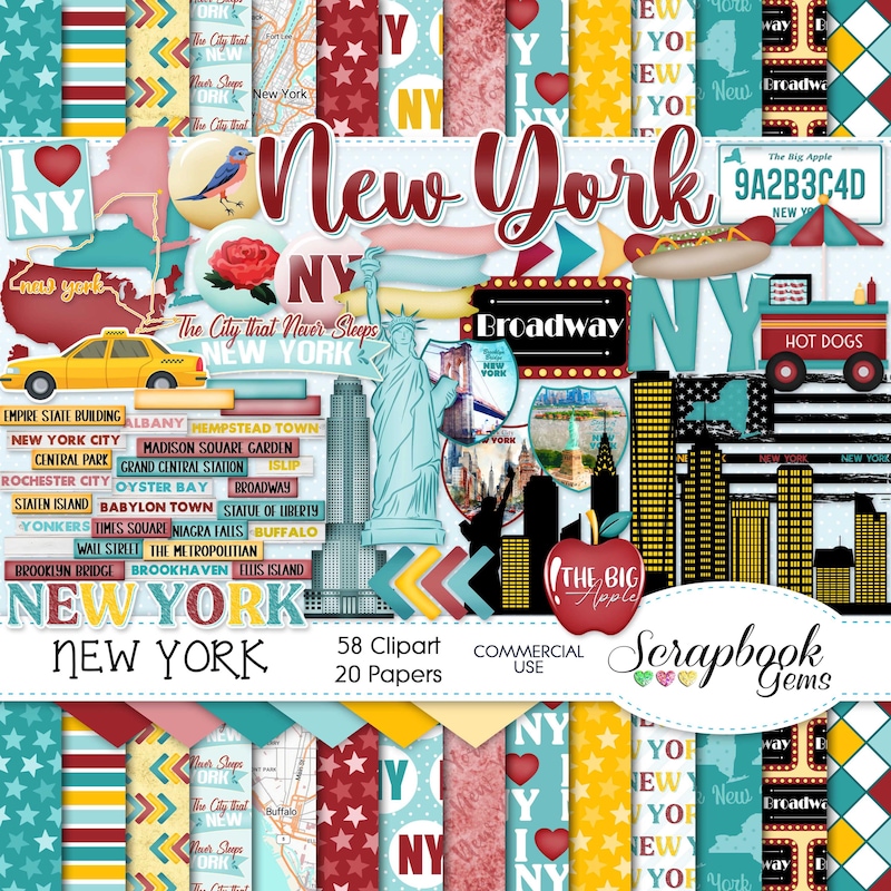 New York City Clipart - Etsy