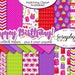 BIRTHDAY Set 4 Clipart and Papers Kit, 36 Png Clip Arts, 20 Jpeg Papers ...