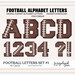 Sports Football Letters & Numbers Clipart, 40 High Quality PNG Files ...