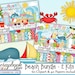 BEACH BUNDLE 2 Kits in 1 60 Cliparts & 40 Papers Instant | Etsy