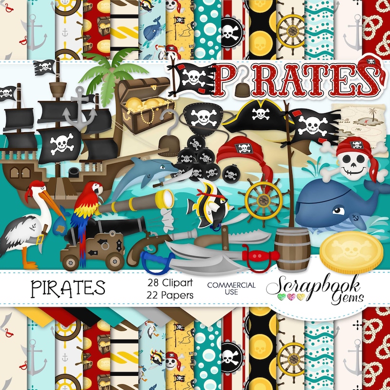 Pirate Clip Art - Etsy