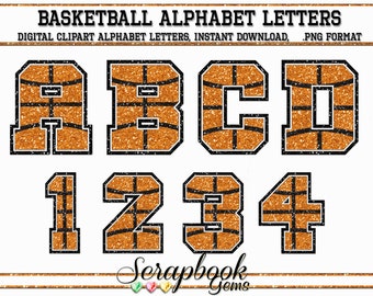 Basketball alphabet | Etsy