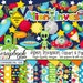 OUTER SPACE BUNDLE - 2 Kits in 1, 52 Cliparts & 40 Papers, Instant ...
