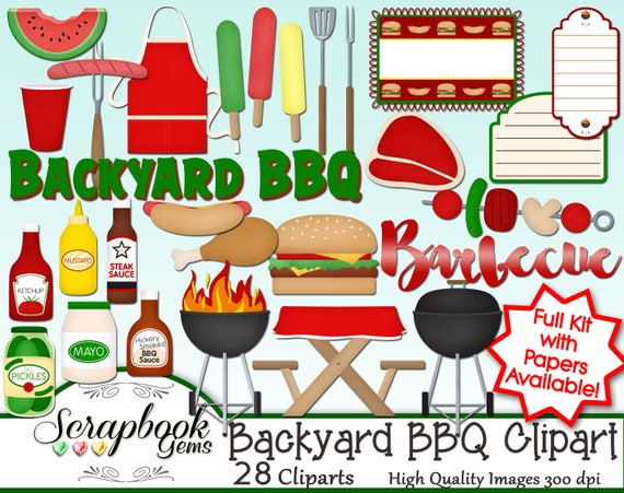 Backyard Bbq Clipart