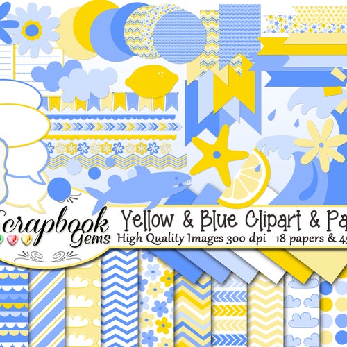 UNDER THE SEA Clipart and Papers Kit 32 Png Clip Arts 22 - Etsy