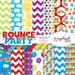BOUNCE PARTY Clipart & Papers, 27 Png Clipart Files, 21 Jpeg Paper ...