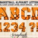 Sports Basketball Letters & Numbers Clipart 40 High Quality | Etsy