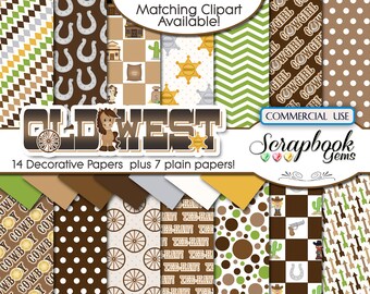 Horseshoe Digital Paper Cowboy Scrapbook Paper Cowgirl Background Rodeo ...