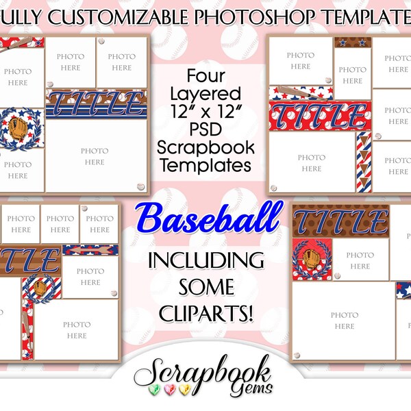 Baseball Photoshop Template - Etsy