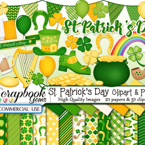 St Patricks Clip Art - Etsy