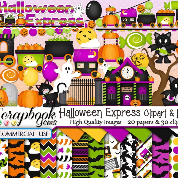 Halloween Clipart - Etsy