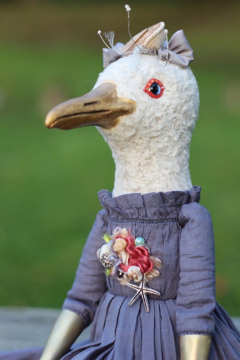 SOLD!!!! Collectible Art Doll Golden Seagull OOAK Teddy Doll - Etsy