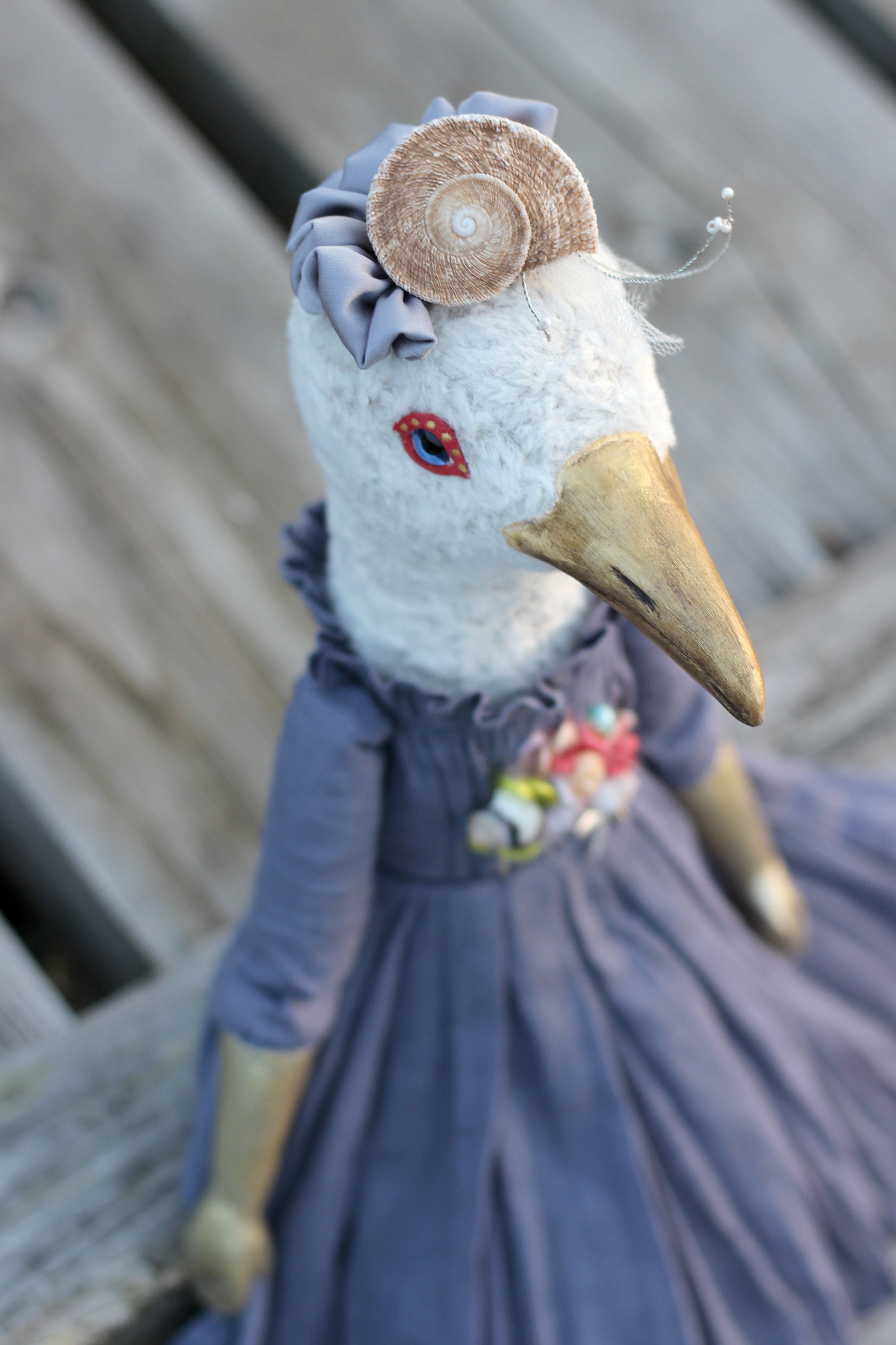 SOLD!!!! Collectible Art Doll Golden Seagull OOAK Teddy Doll - Etsy