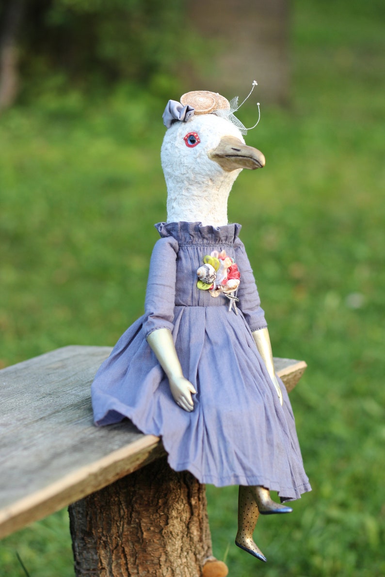 SOLD!!!! Collectible Art Doll Golden Seagull OOAK Teddy Doll - Etsy