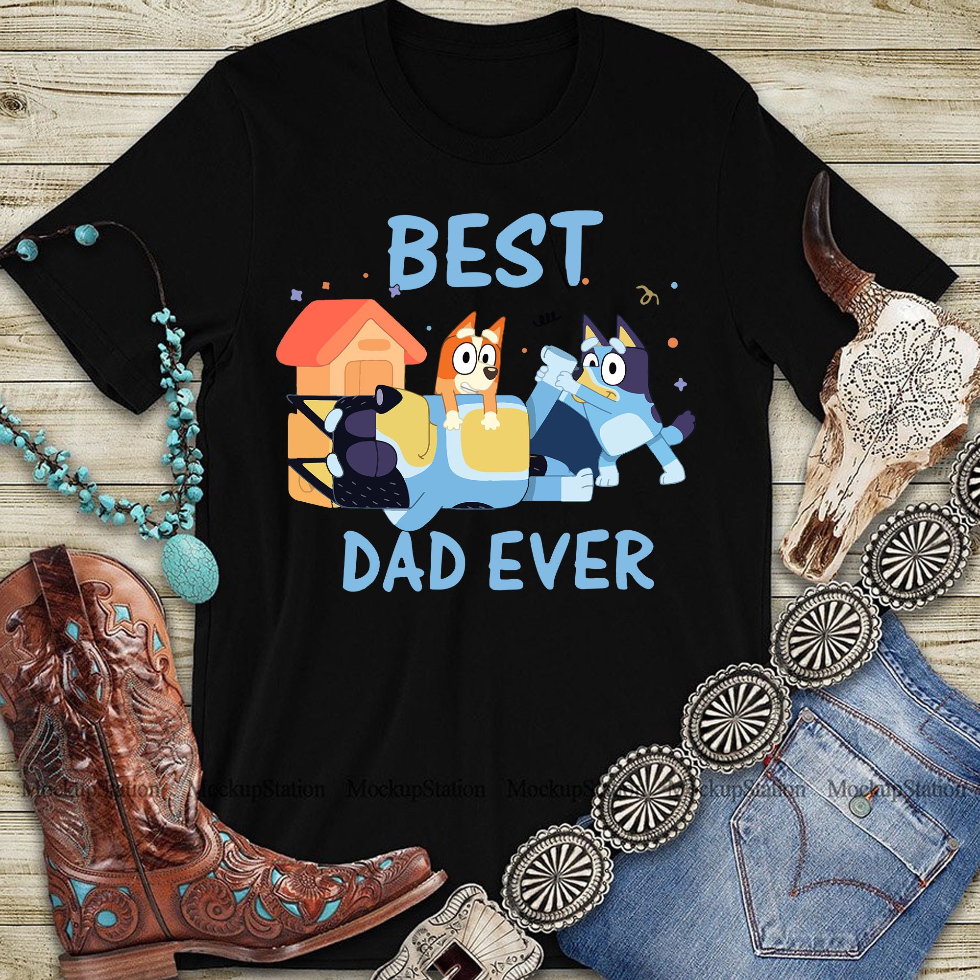 Bluey Rad Dad PNG, Bluey Dad Png, Bluey Father's Day Gift, Birthday ...