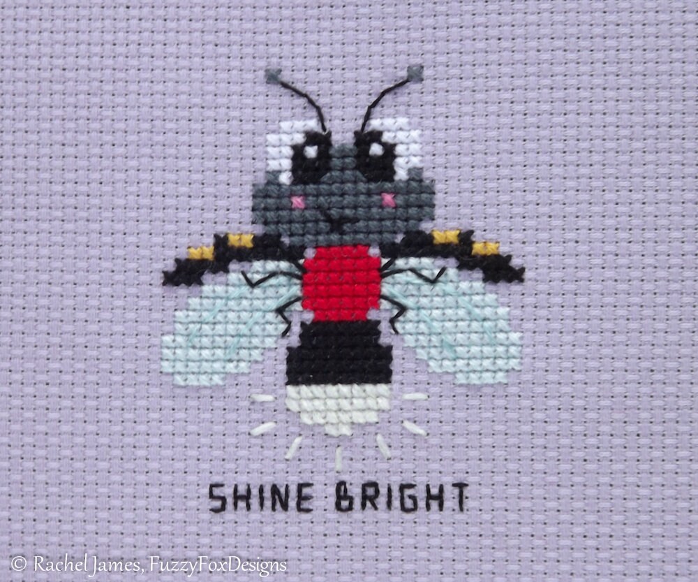 Bright Baby Firefly Cross Stitch Pattern PDF | Seven Mini Motivators ...