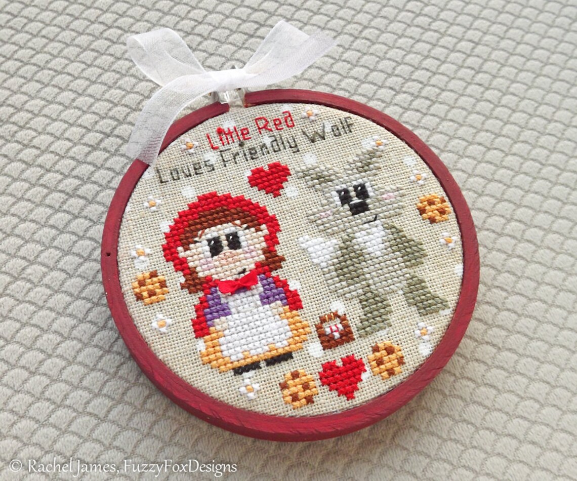 Red Riding Hood Cross Stitch Pattern PDF Little Red Loves | Etsy
