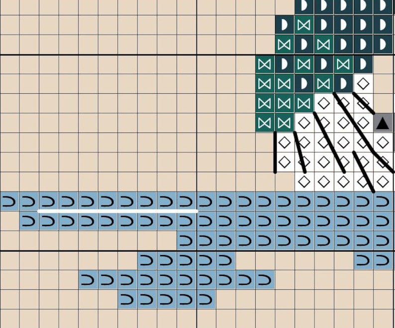Cute Common Loons Cross Stitch Pattern PDF Common Loon | Etsy