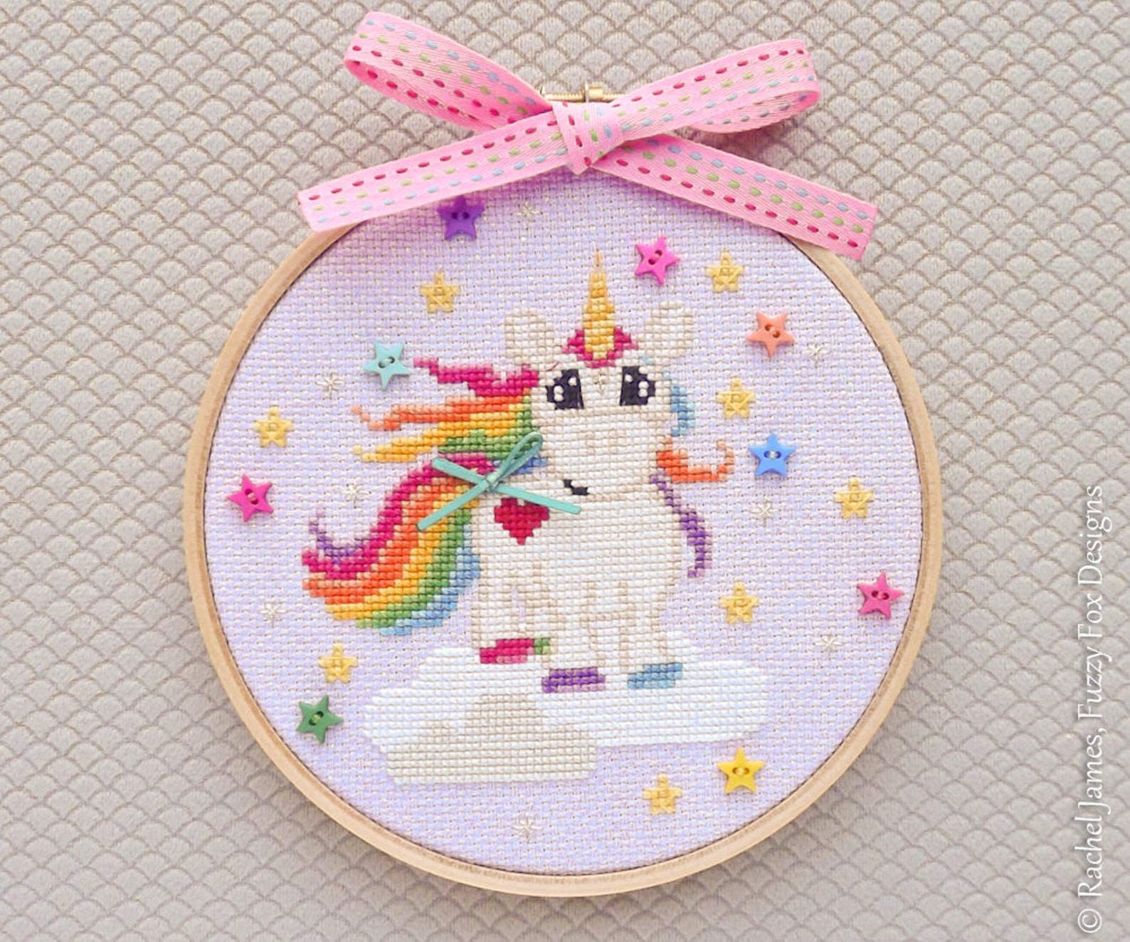 Unicorn Cross Stitch Pattern PDF Sparkles the Baby Unicorn - Etsy