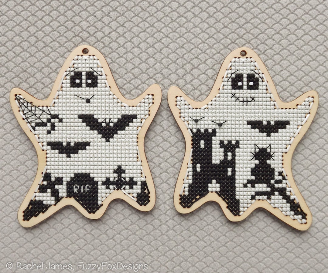 Two Cute Ghosts Cross Stitch Pattern PDF | Pattern for Toms New Old ...