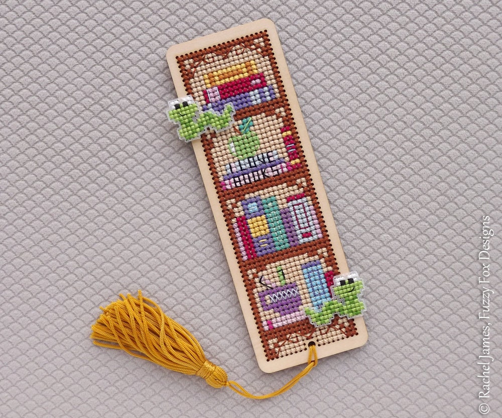 Bookshelf Bookmark Cross Stitch Pattern PDF | Pattern for Toms New Old ...