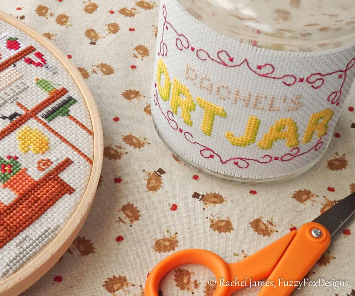 Personalised ORT Jar Cross Stitch Pattern PDF | Etsy