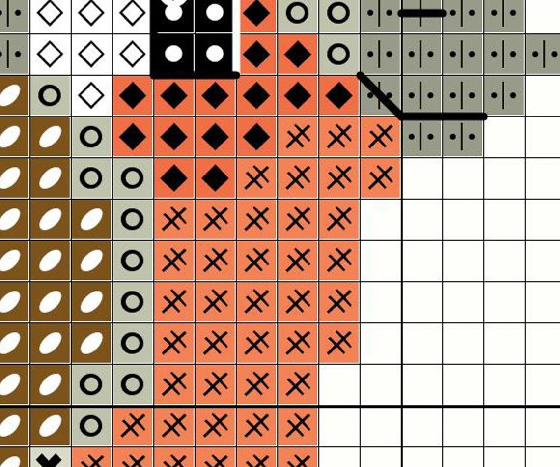 Red Robin Cross Stitch Pattern PDF Cute Bird Counted Cross | Etsy Canada