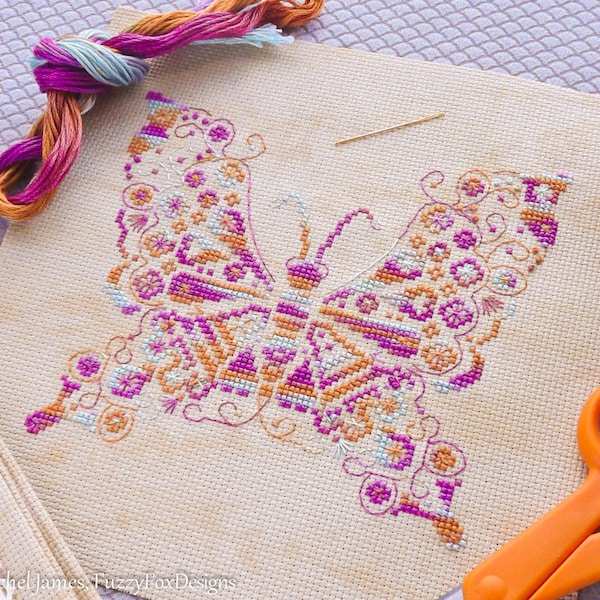 Butterfly Cross Stitch Pattern - Etsy