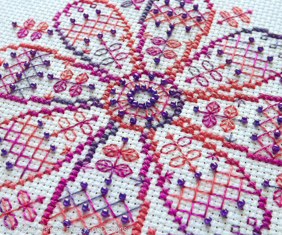 Variegated Blossom Cross Stitch Pattern PDF | Chart for Colour ...