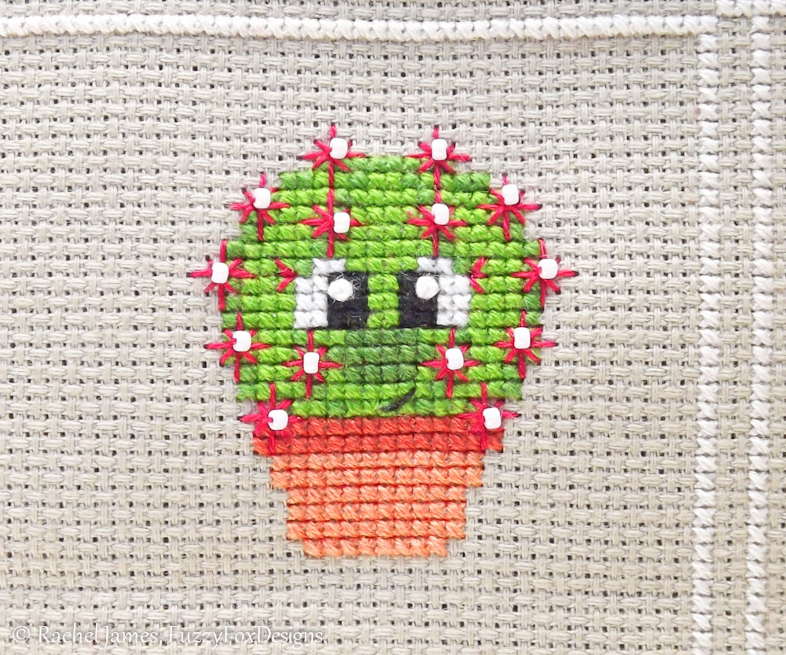 Becky the Cactus Cross Stitch Pattern PDF Prickly but Cute - Etsy