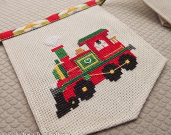 Christmas Train Cross Stitch Pattern PDF Download Cross Stitch Pattern ...