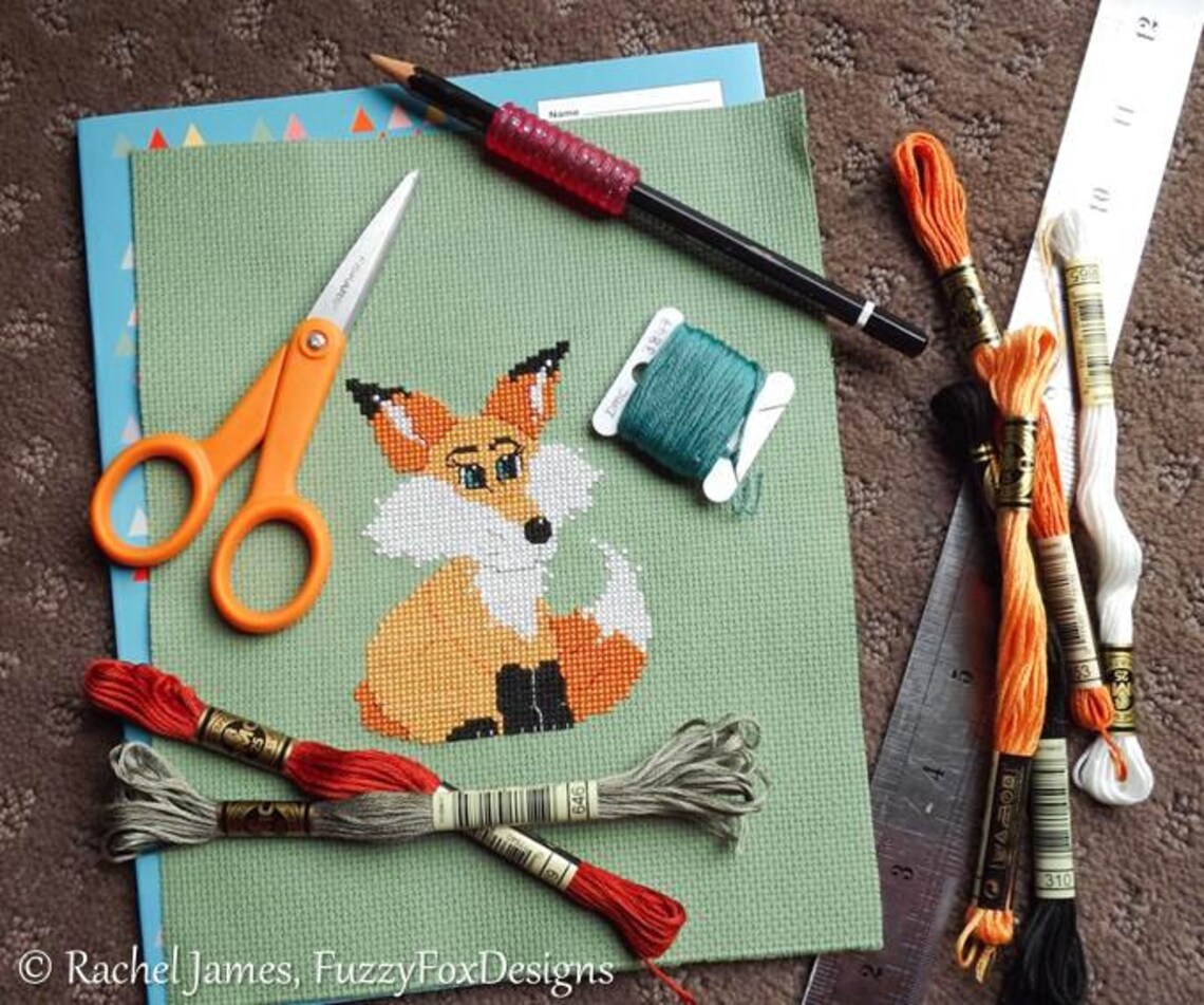 Lily the Fox Cross Stitch Pattern PDF - Etsy