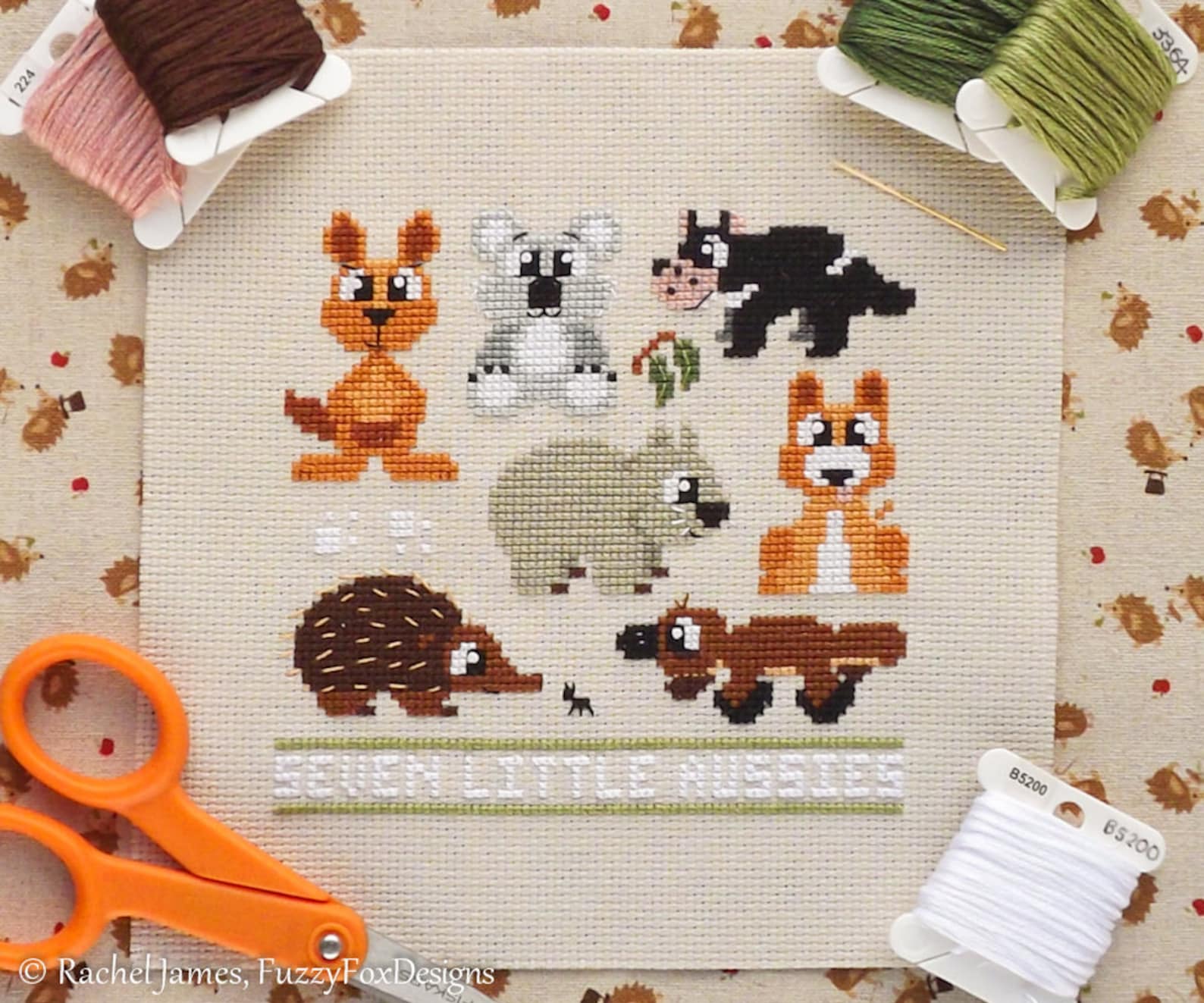 Australian Animals Cross Stitch Pattern PDF | Seven Little Aussies ...