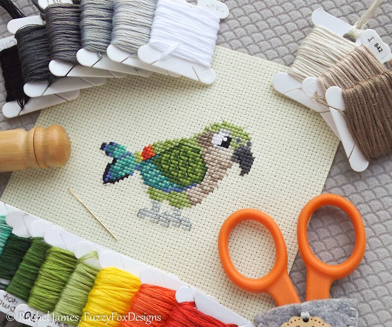Cute Kea Cross Stitch Pattern PDF New Zealand Kea Cross - Etsy Canada